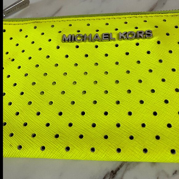 Michael Kors | Bags | Neon Yellow Michael Kors Wristlet | Poshmark
